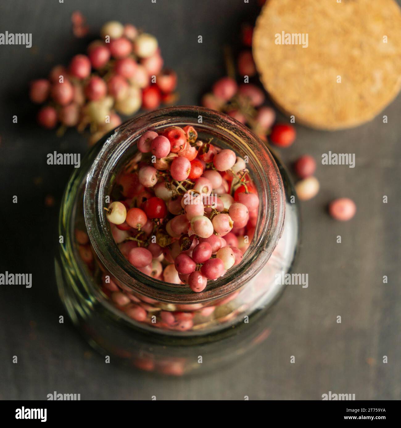 Fruits jar top view Stock Photo - Alamy