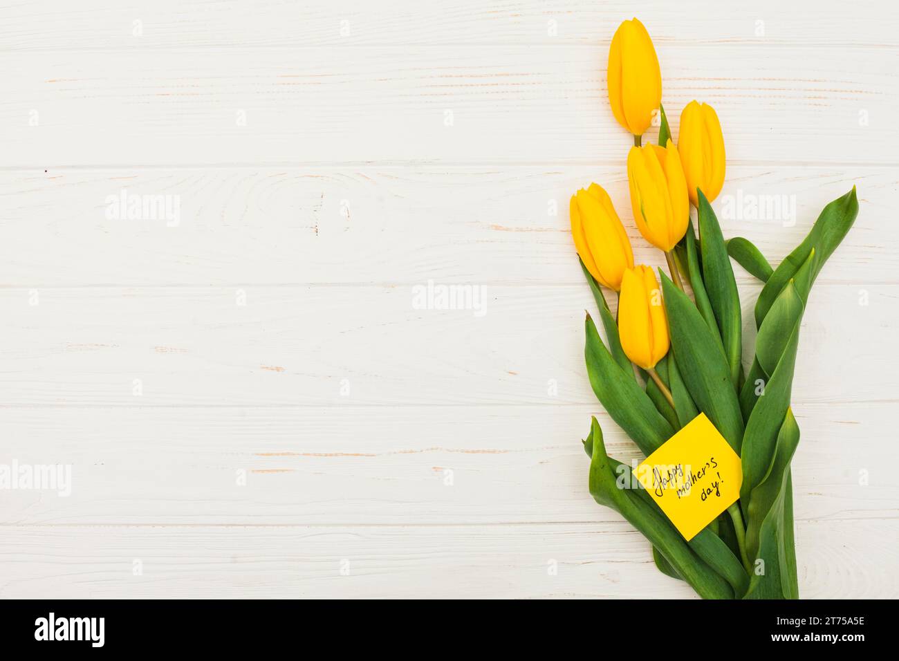 Happy mothers day inscription with tulips Stock Photo - Alamy