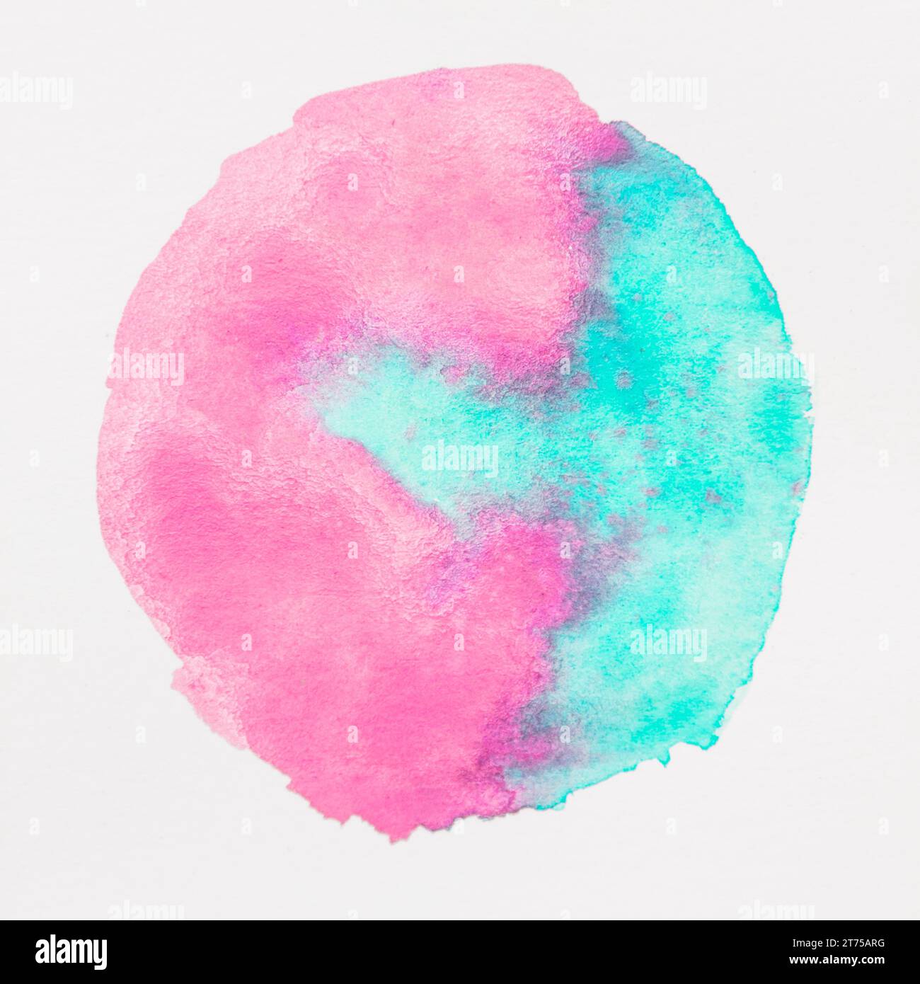 Turquoise hand drawn watercolor hi-res stock photography and images - Alamy