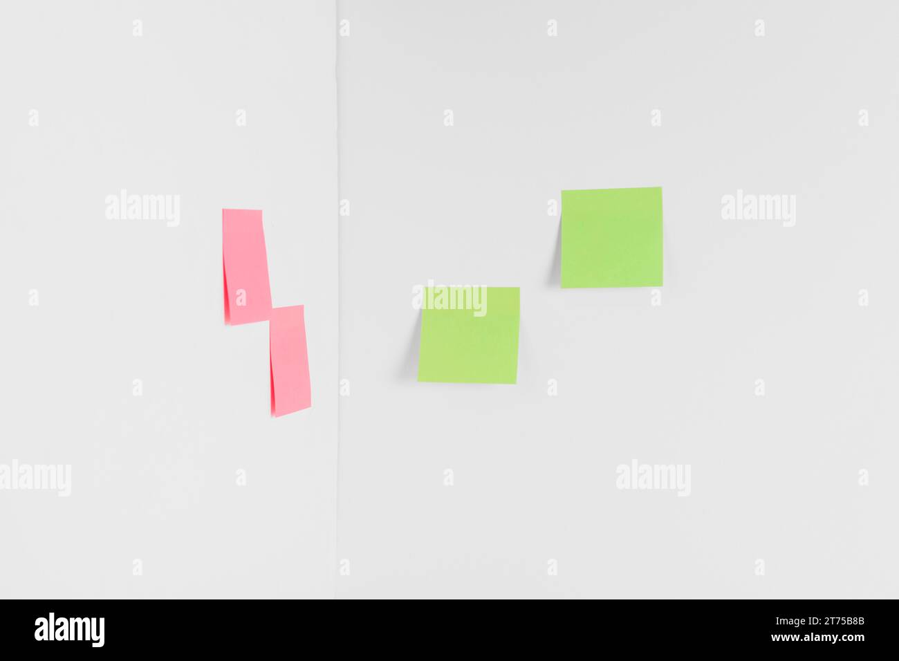 Sticky notes corner room Stock Photo - Alamy