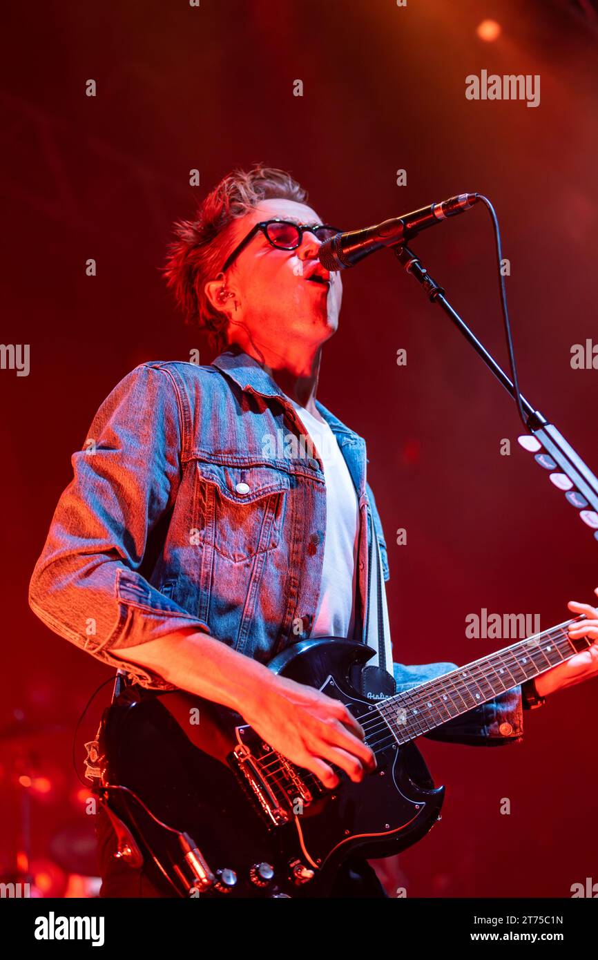 LEEDS, UK. 13th November 2023. McFly, Power to Play tour. Tom Fletcher Credit Paul Whitehurst ...