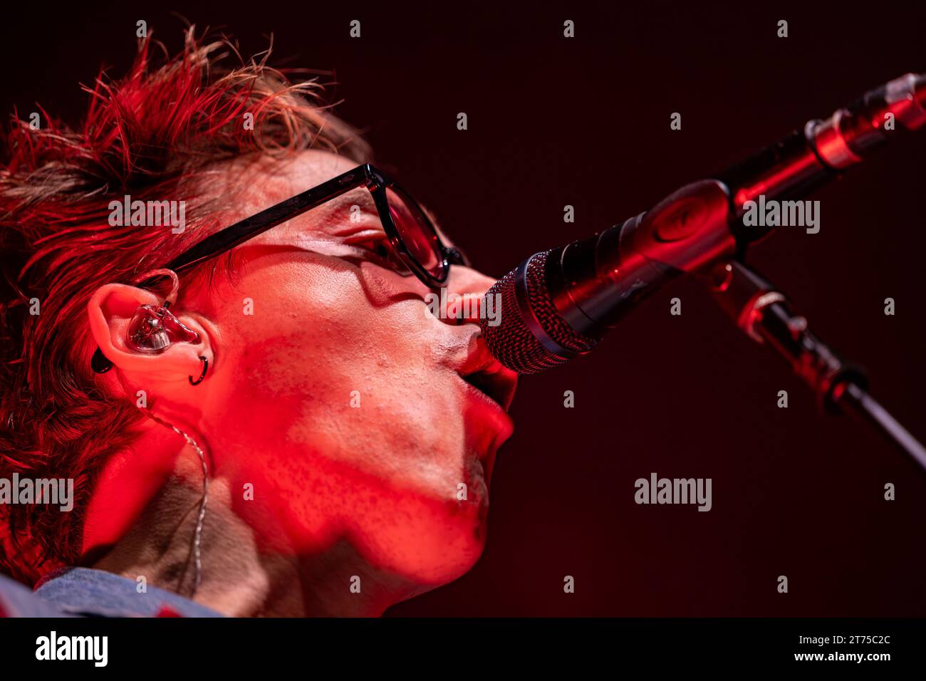 LEEDS, UK. 13th November 2023. McFly, Power to Play tour. Tom Fletcher ...