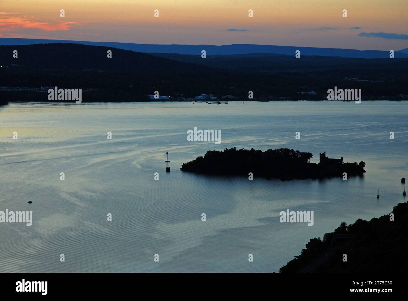 The Ruins of Bannerman Castle, modeled after a Medieval Castle, sits in ...