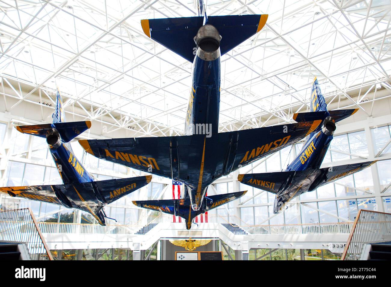 Blue Angels on Display at the Naval Air Museum Stock Photo - Alamy