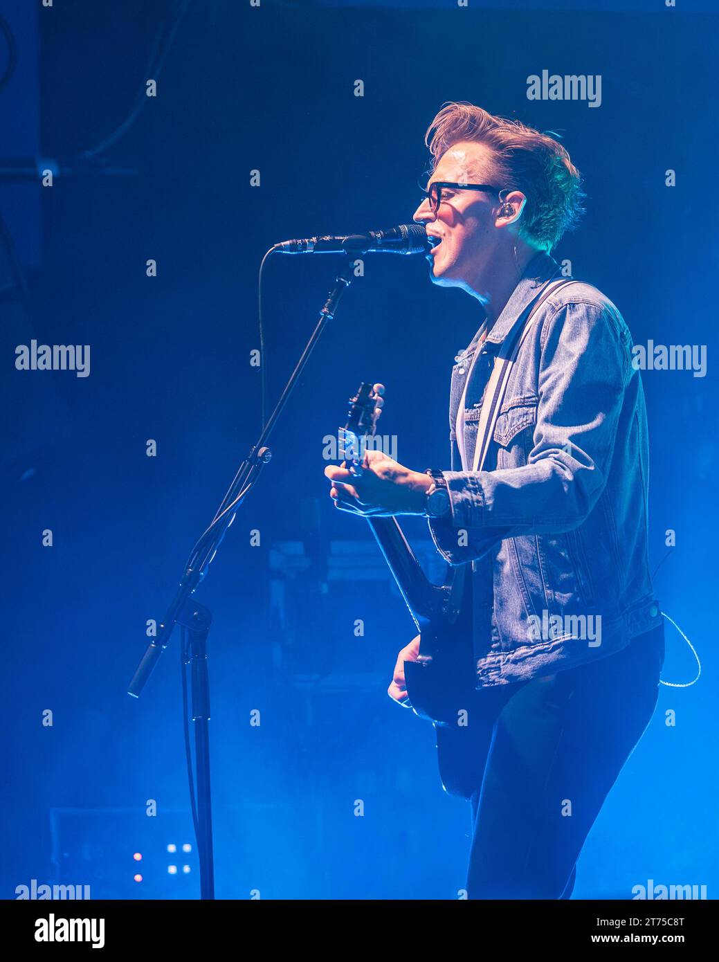 LEEDS, UK. 13th November 2023. McFly, Power to Play tour. Tom Fletcher ...
