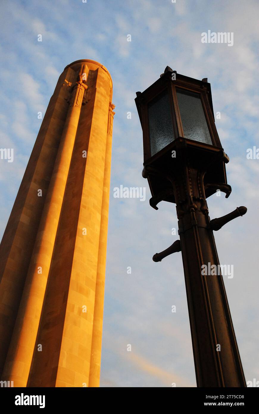 The Liberty Memorial Tower, in Kansas City serves as the National World ...