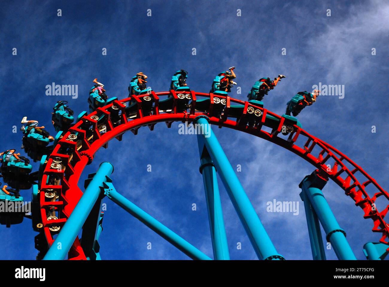 Mind Eraser Thrill Ride Stock Photo - Alamy