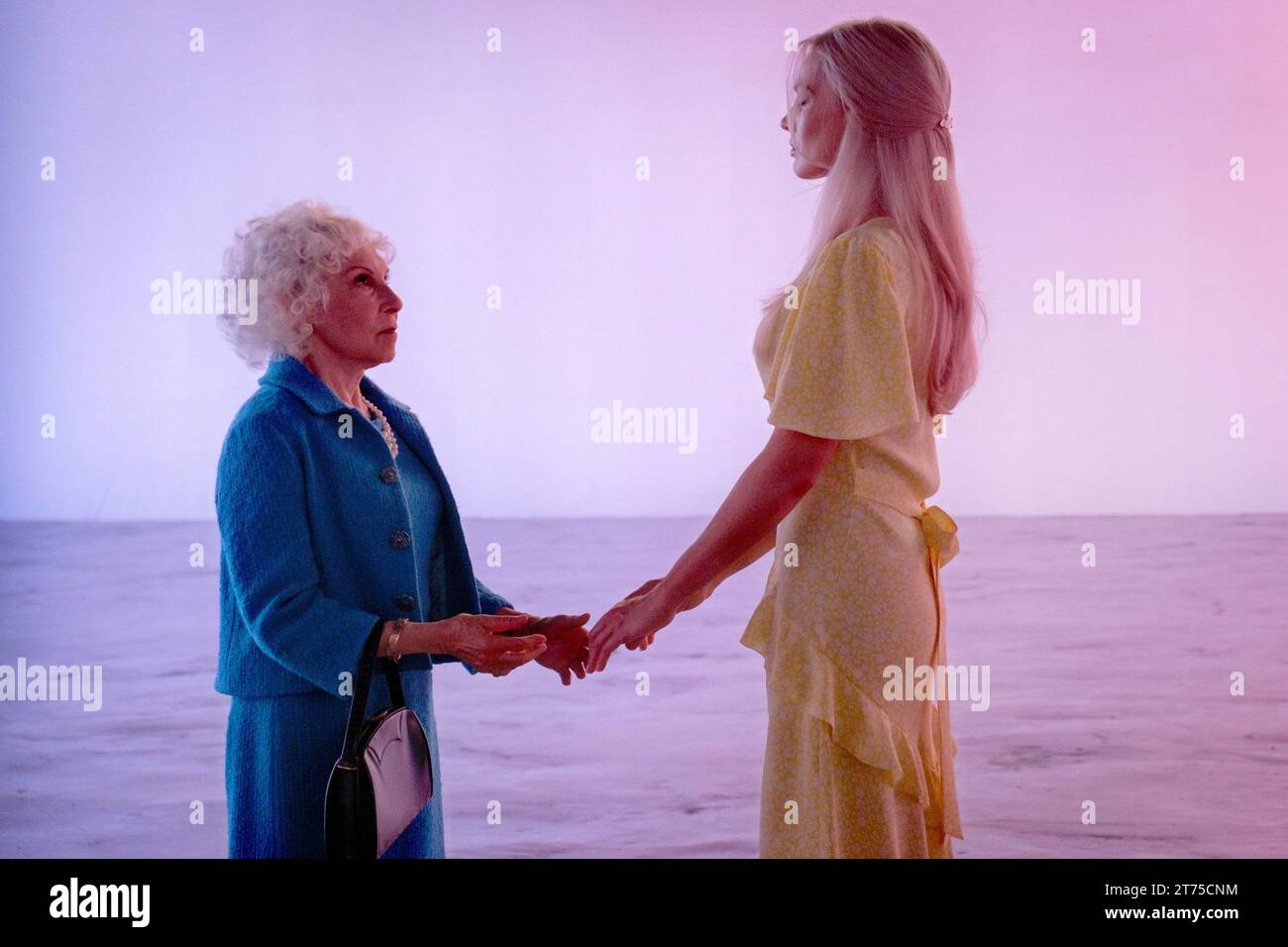 Barbie From Left Rhea Perlman Margot Robbie 2023 Ph Lara Cornell