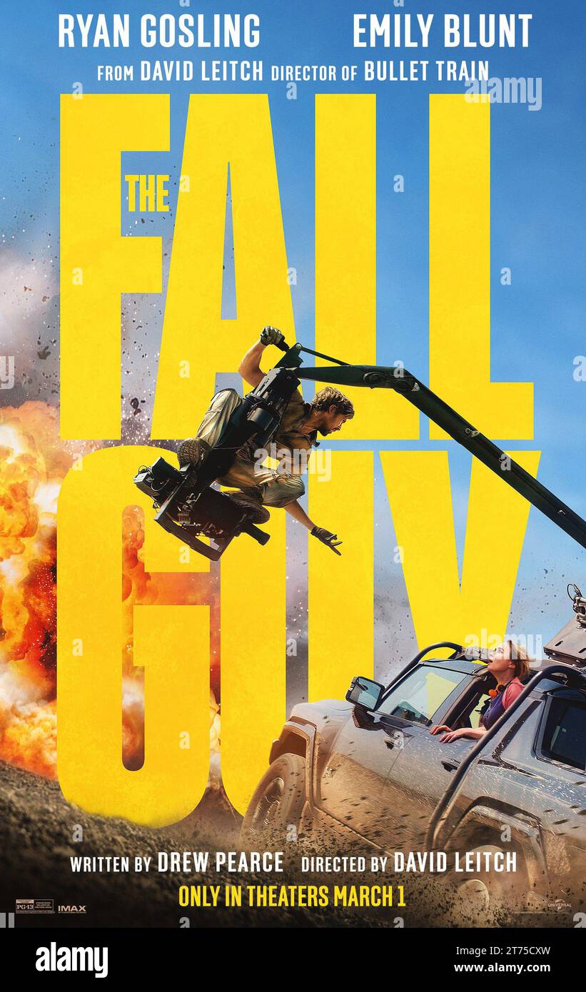 THE FALL GUY, US poster, from left: Ryan Gosling, Emily Blunt, 2024 ...