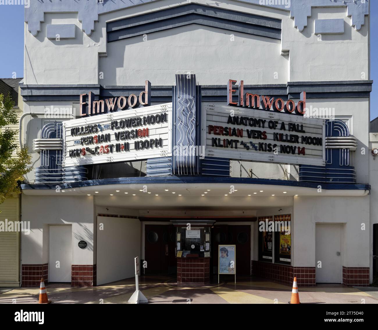 Art Deco cinema theater facade Berkley, California, USA Stock Photo - Alamy