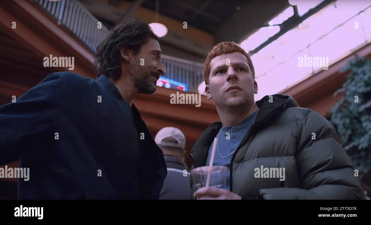MANODROME, from left: Adrien Brody, Jesse Eisenberg, 2023. © Lionsgate ...