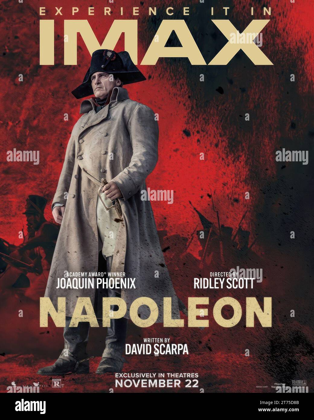 NAPOLEON, US IMAX poster, Joaquin Phoenix as Napoleon Bonaparte, 2023 ...
