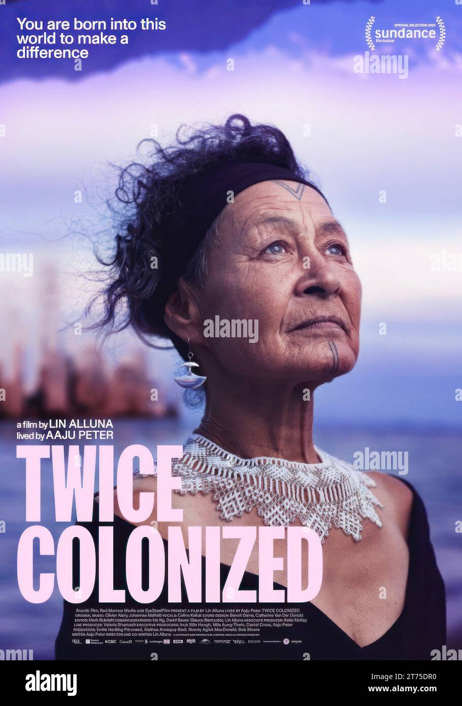 TWICE COLONIZED, poster, Aaju Peter, 2023. © Film Movement / Courtesy ...