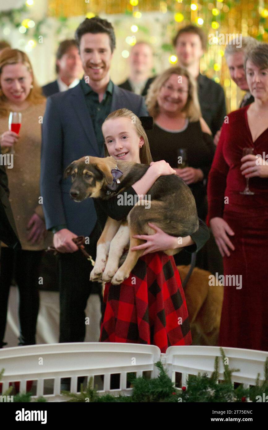 MY CHRISTMAS GUIDE, Ben Mehl (back, 2nd from right), Ava Weiss (front), (aired Nov. 2, 2023 ...