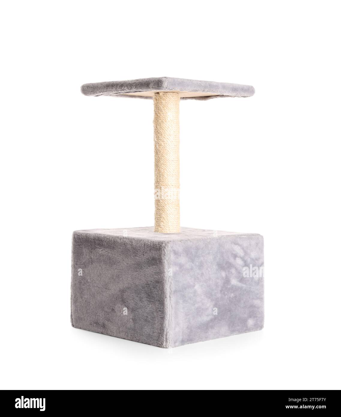 Cat tree on white background Stock Photo - Alamy