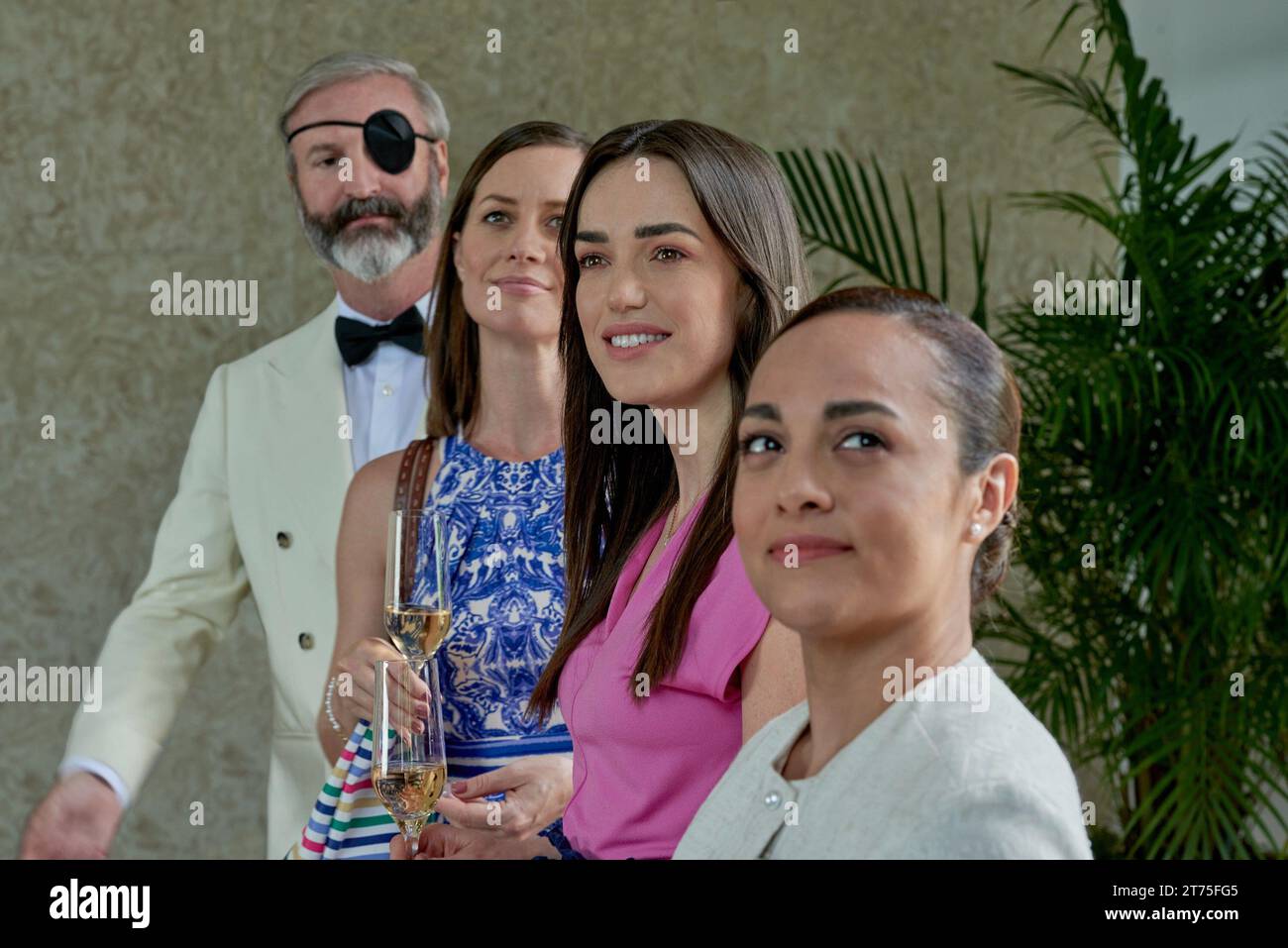 MYSTERY ISLAND, from left: Henry Twohy, Kezia Burrows, Elizabeth ...