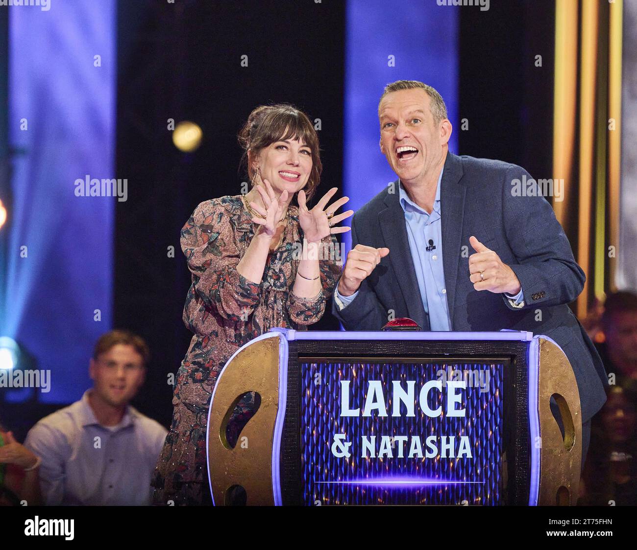 SNAKE OIL, from left: celebrity advisor Natasha Leggero, contestant ...