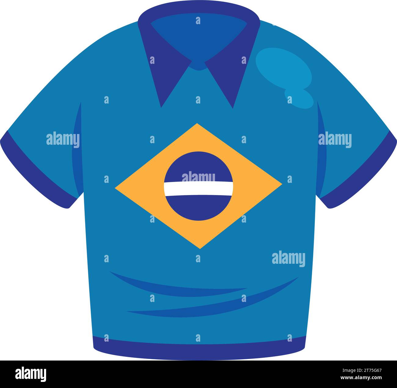 brazil shirt illustration Stock Vector Image & Art - Alamy