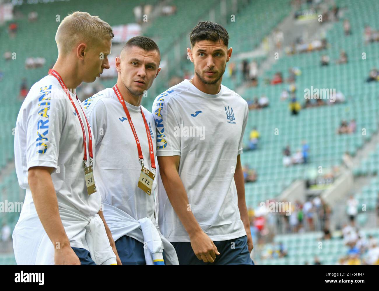 Wroclaw, Poland - September 9, 2023: Ukrainian players Oleksandr ...
