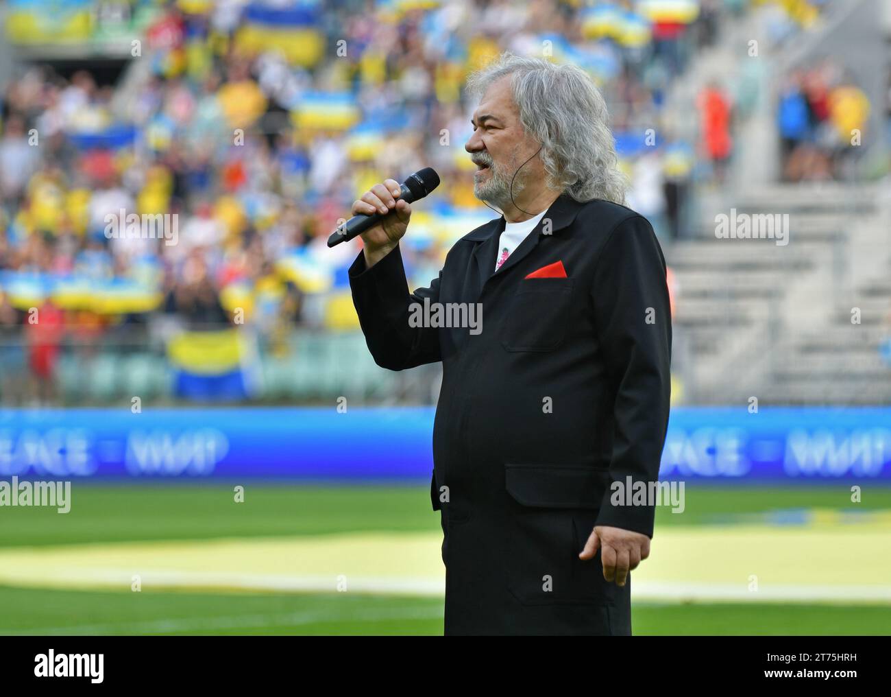 Wroclaw, Poland - September 9, 2023: Ukrainian singer Taras Petrynenko ...