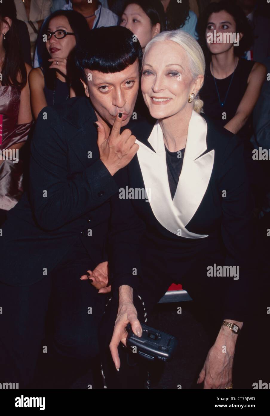 Joey Arias and Carmen Dell'Orefice attend NYC 2000 Millennium Fashion ...