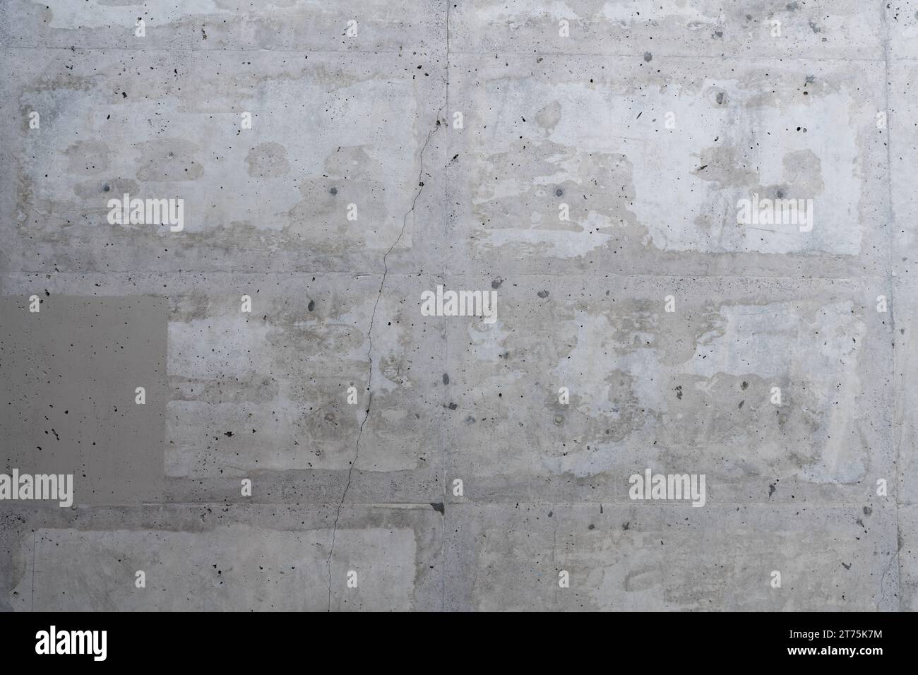 Weathered and cracked concrete wall texture with grey colors Stock ...