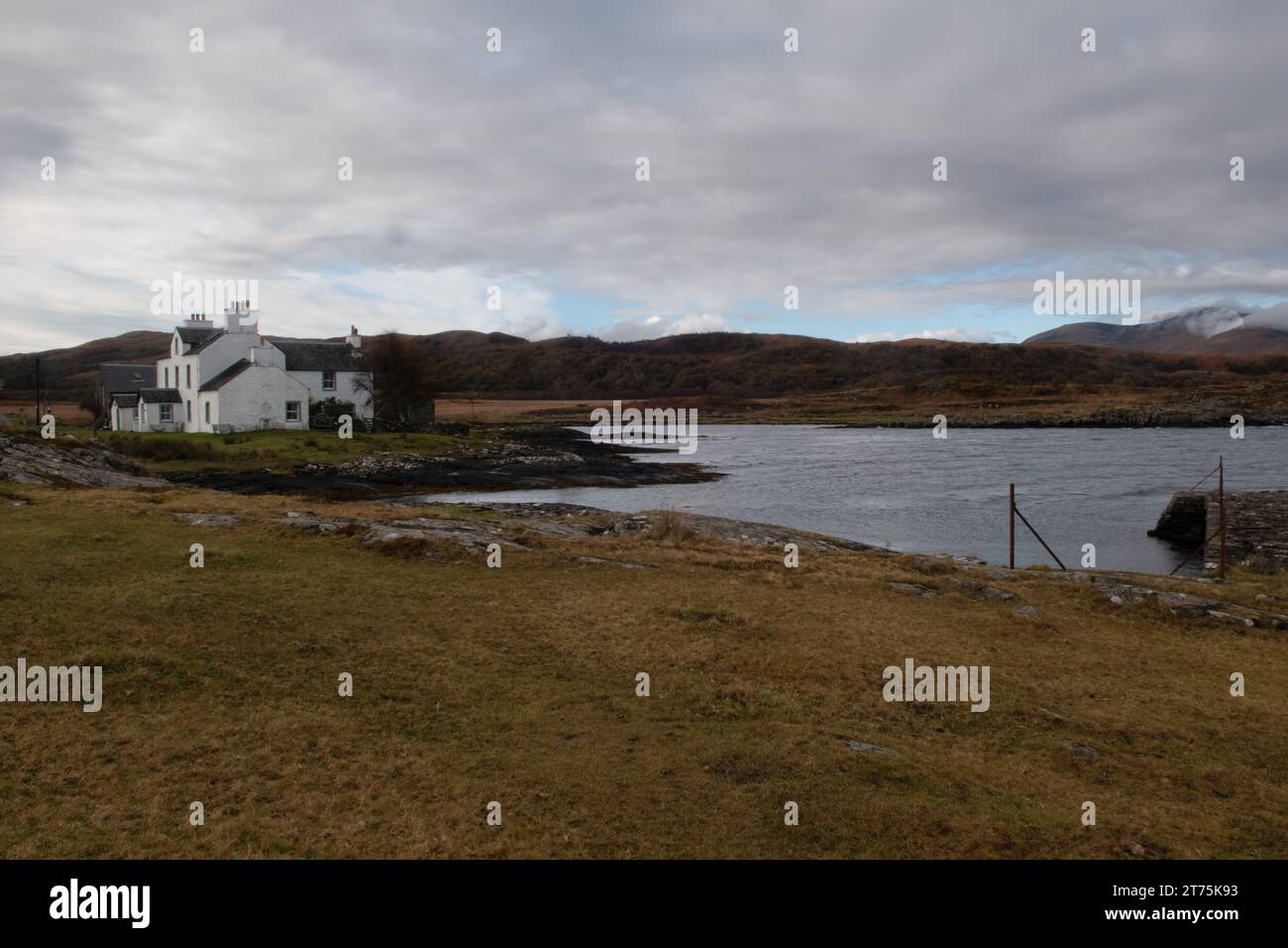 White House, Grass Point, Isle of Mull, Scotland Stock Photo - Alamy