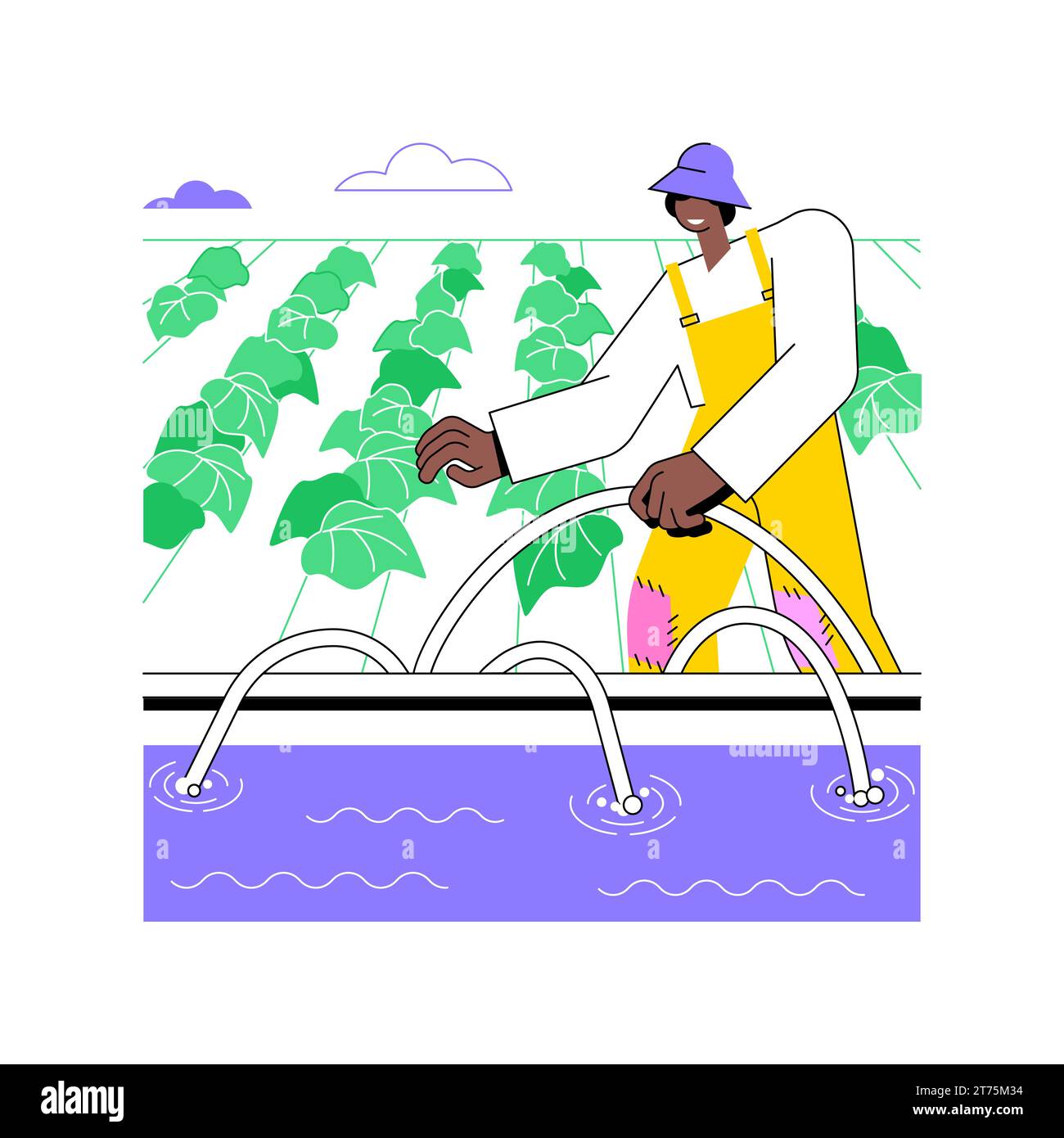 Surface irrigation Stock Vector Images - Alamy