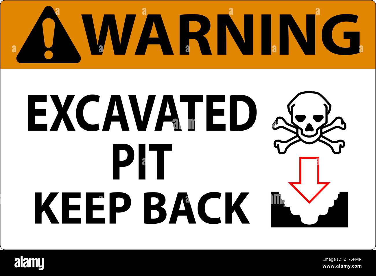 Excavated danger sign hi-res stock photography and images - Alamy