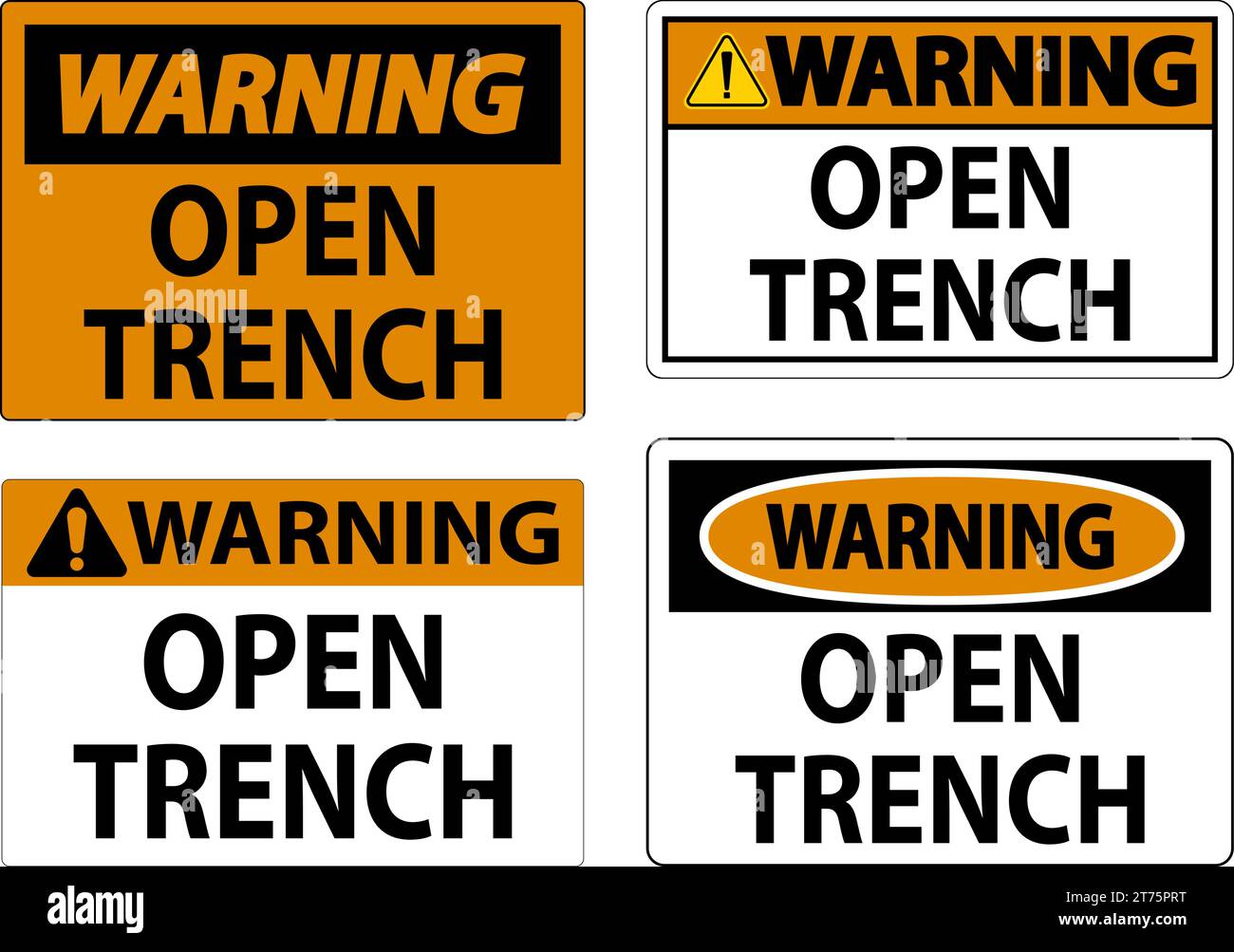 Workplace warning signs Cut Out Stock Images & Pictures - Alamy