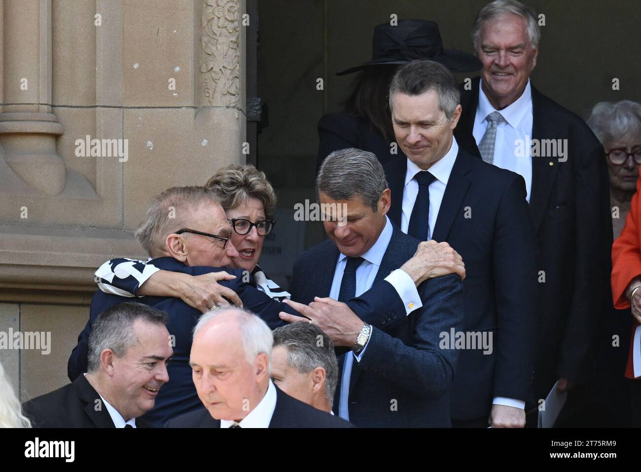 Sydney, Australia. 14th Nov, 2023. Former NSW Premier Bob Carr hugs ...