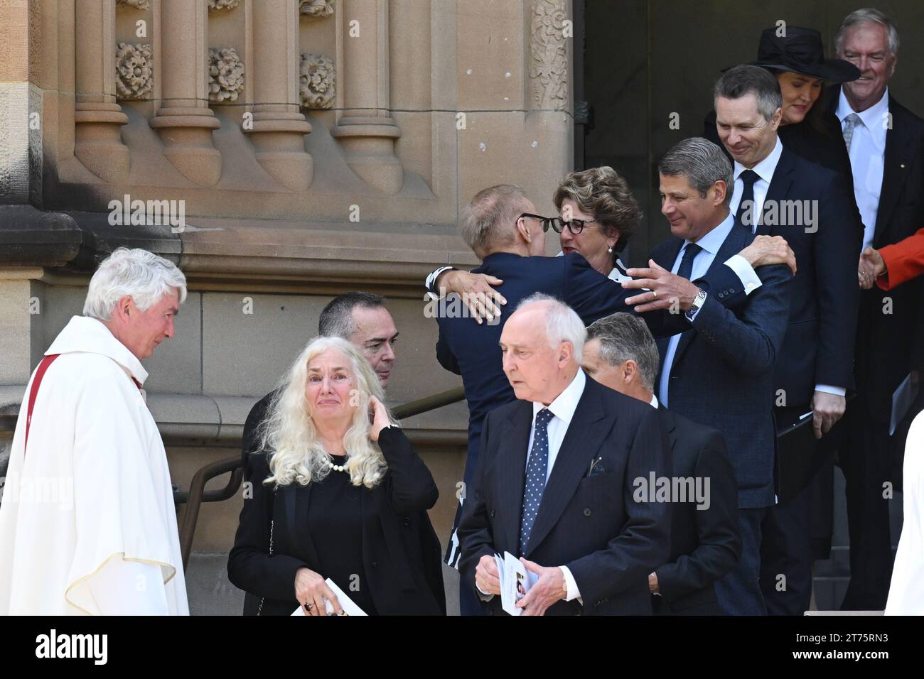 Sydney, Australia. 14th Nov, 2023. Former NSW Premier Bob Carr hugs ...