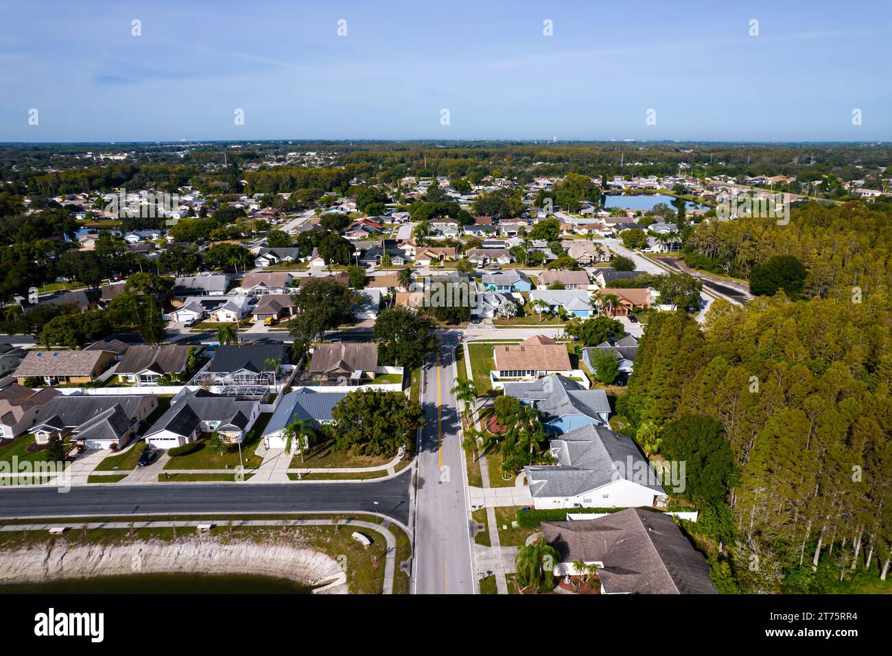 Aerial suburbs houses usa hi-res stock photography and images - Alamy