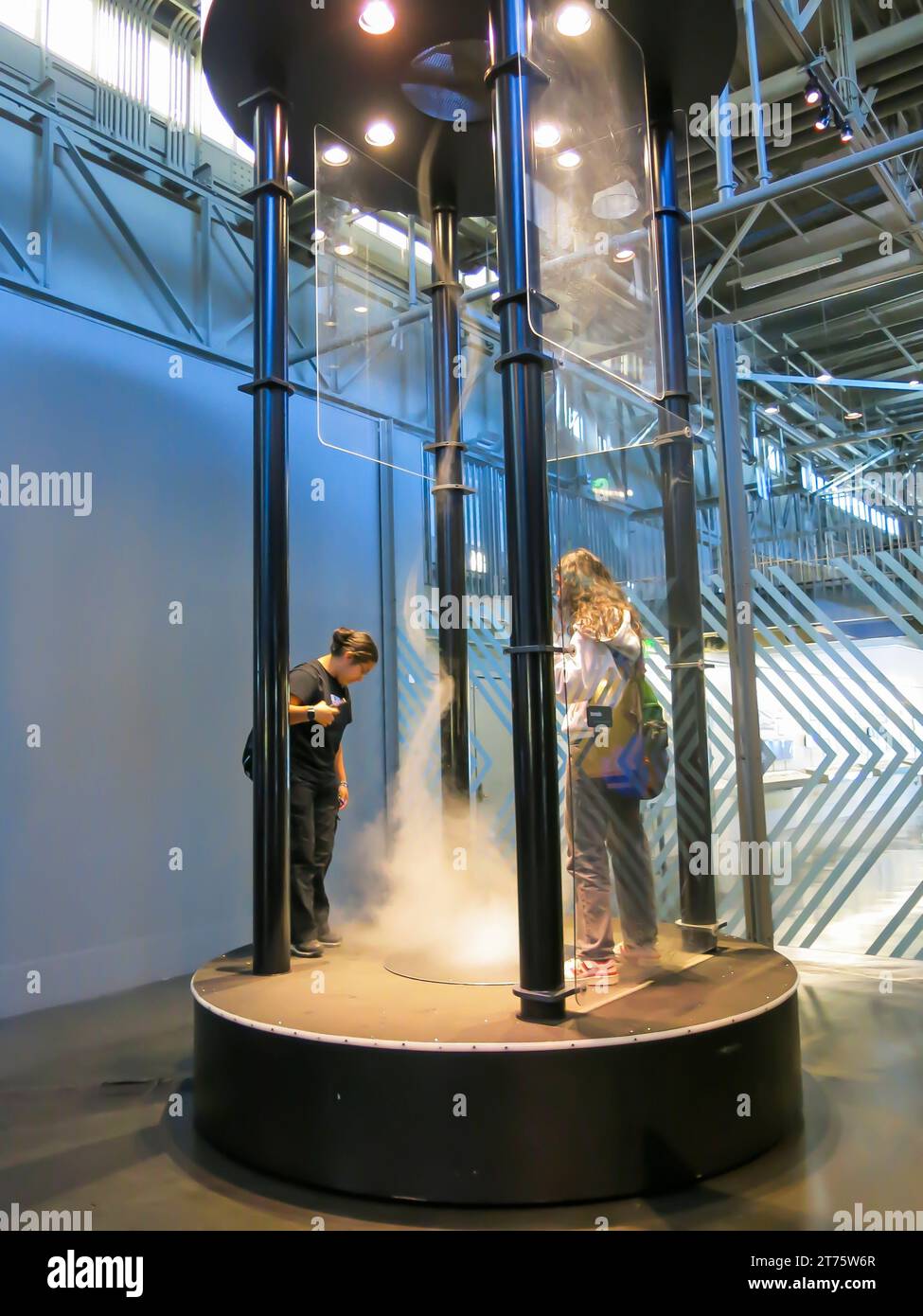 Tornado Exhibit at the Exploratorium, San Francisco, Californiatwo ...