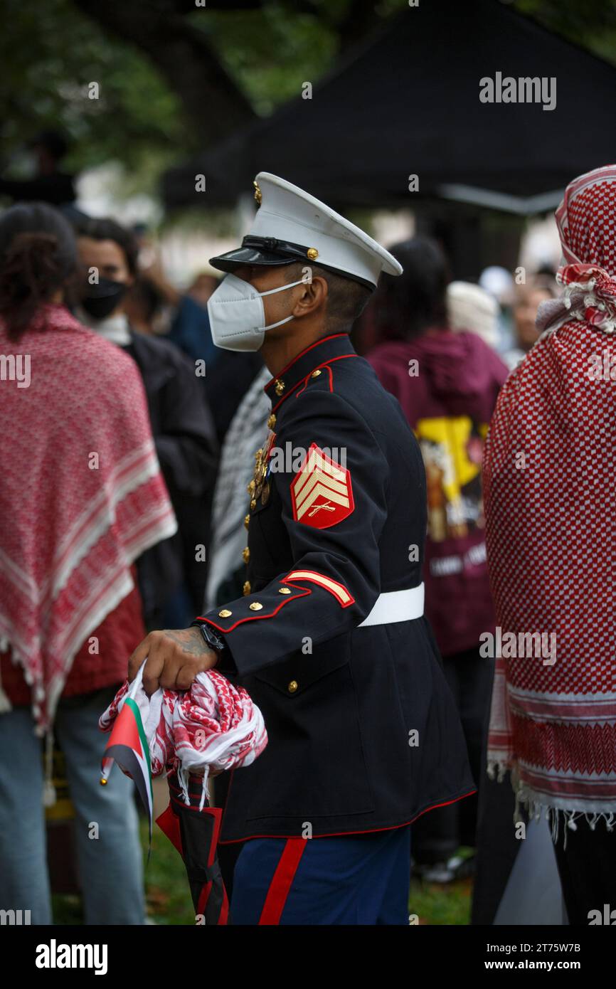 Austin, Texas, USA. 13th Nov, 2023. A member of the US Marine Corps ...
