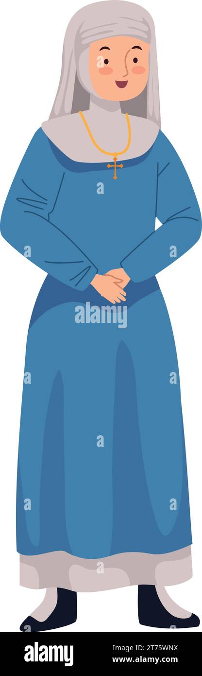catholic character sister Stock Vector Image & Art - Alamy
