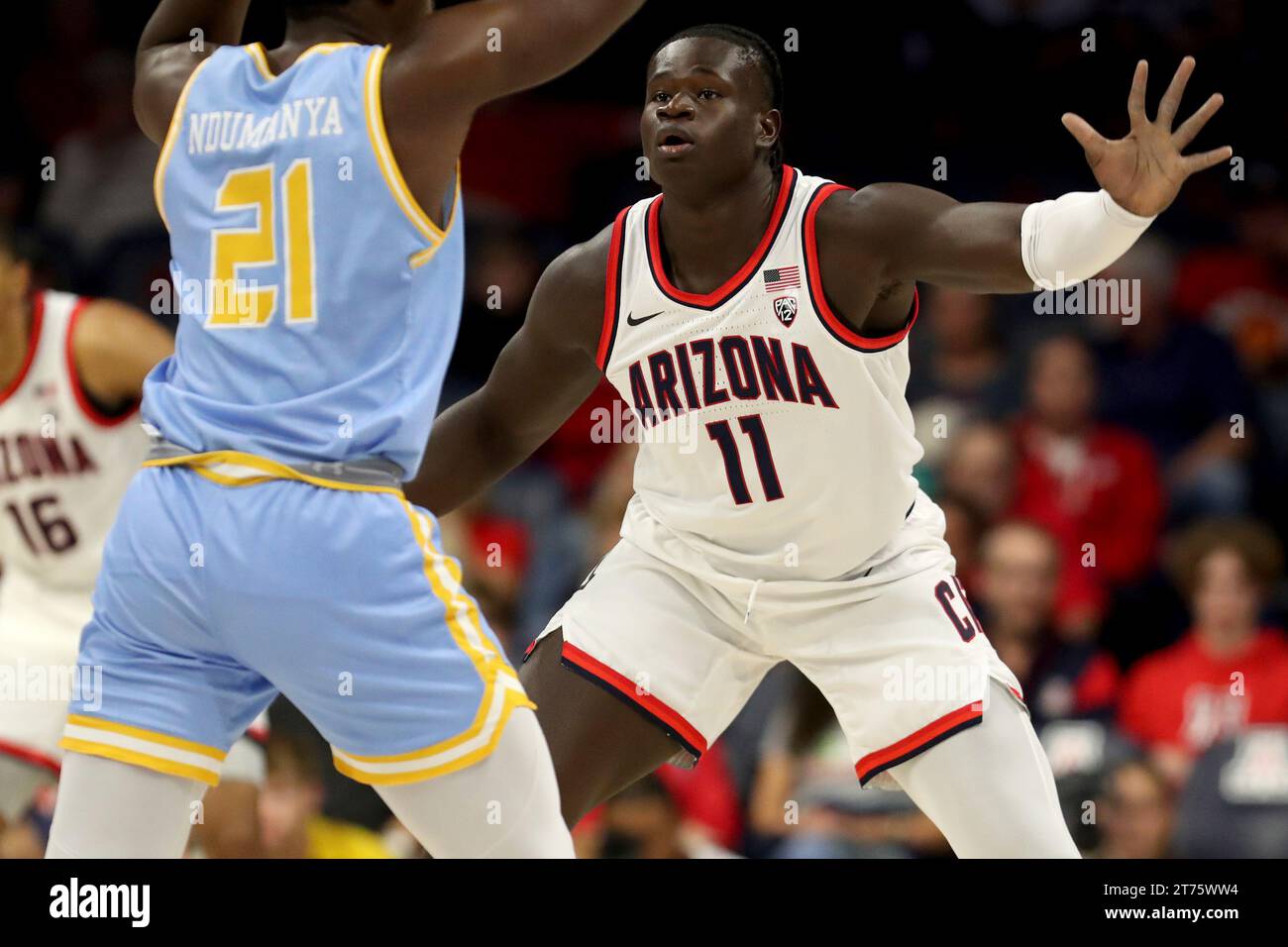 TUCSON, AZ - NOVEMBER 13: Arizona Wildcats center Oumar Ballo #11 ...