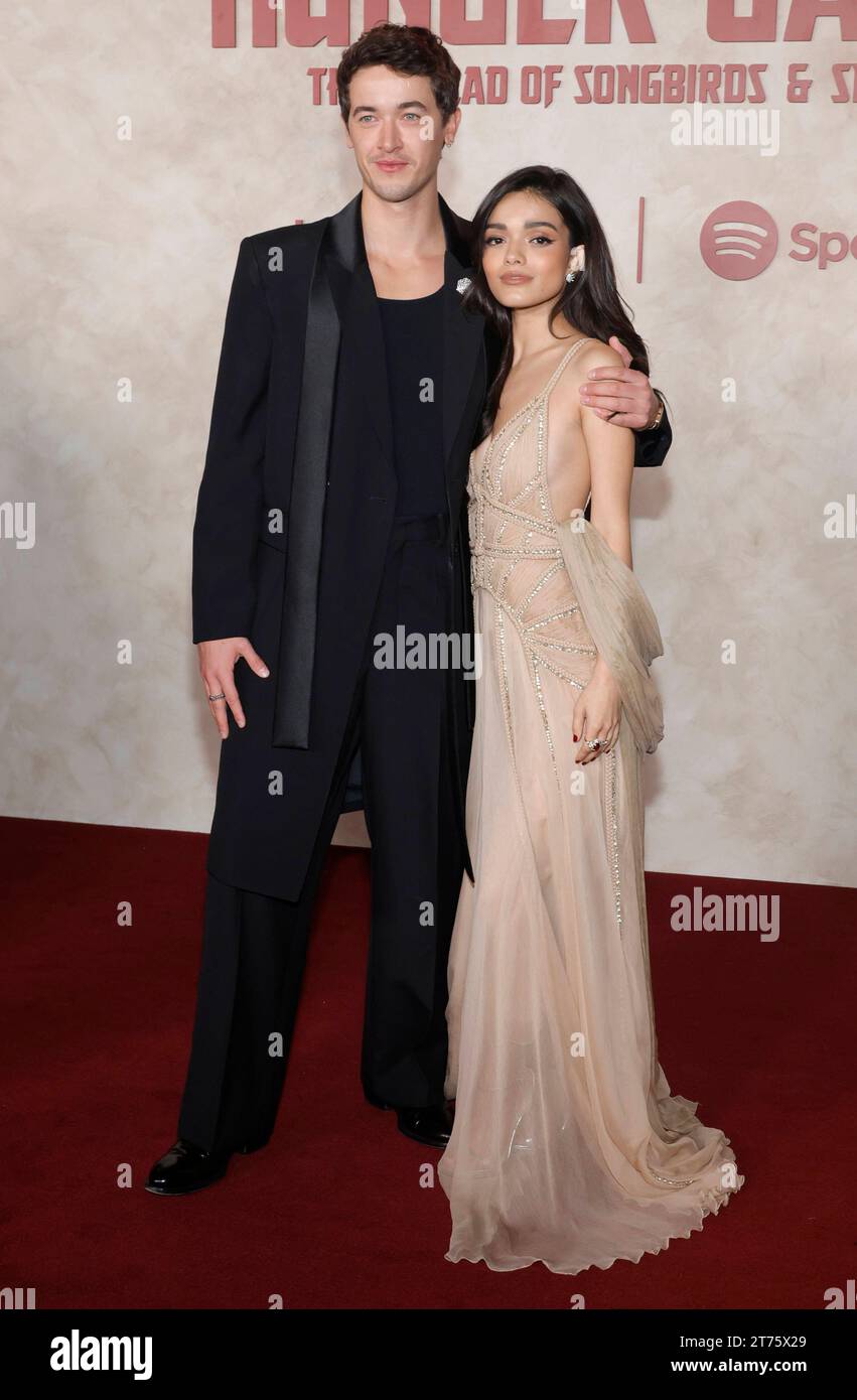 HOLLYWOOD, CA - NOVEMBER 13: Tom Bluth and Rachel Zegler at the LA ...