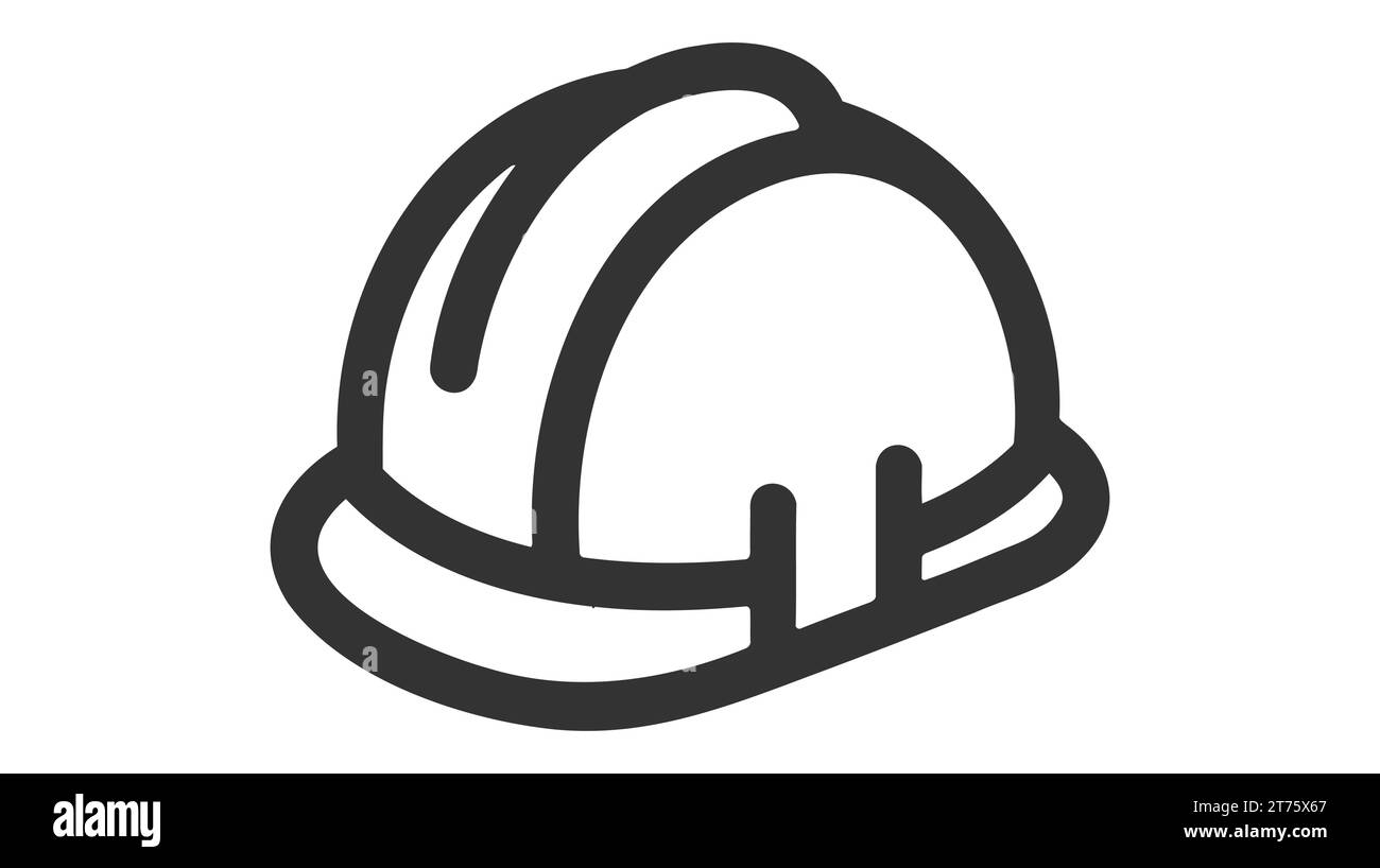 Construction safety helmet line style icon Stock Vector Image & Art - Alamy