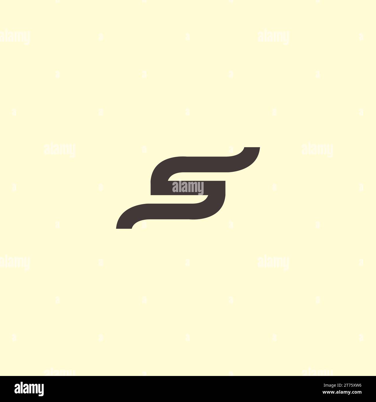 S Simple Logo Design. Letter S Vector Stock Vector Image & Art - Alamy