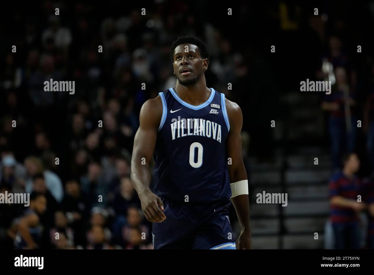 Villanova's TJ Bamba plays during an NCAA college basketball game ...