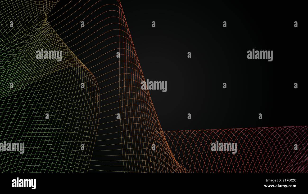 Abstract colorful glowing wave curved lines background. Abstract ...