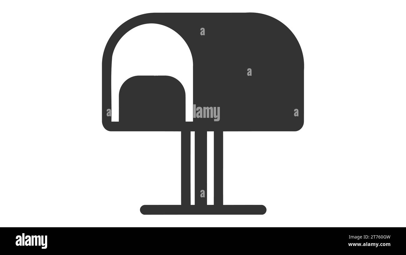 Mailbox Icon, Line style icon vector illustration, Suitable for website ...