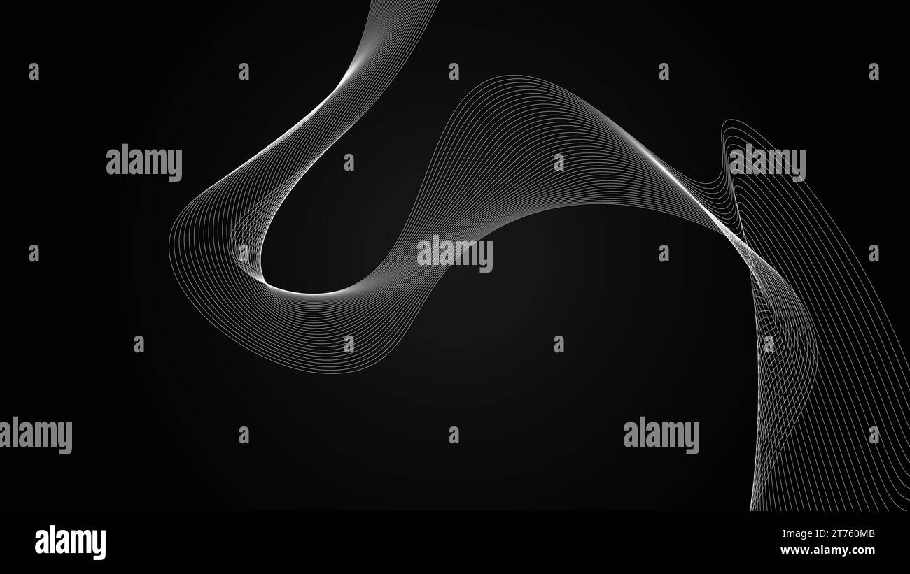 Abstract colorful glowing wave curved lines background. Abstract ...