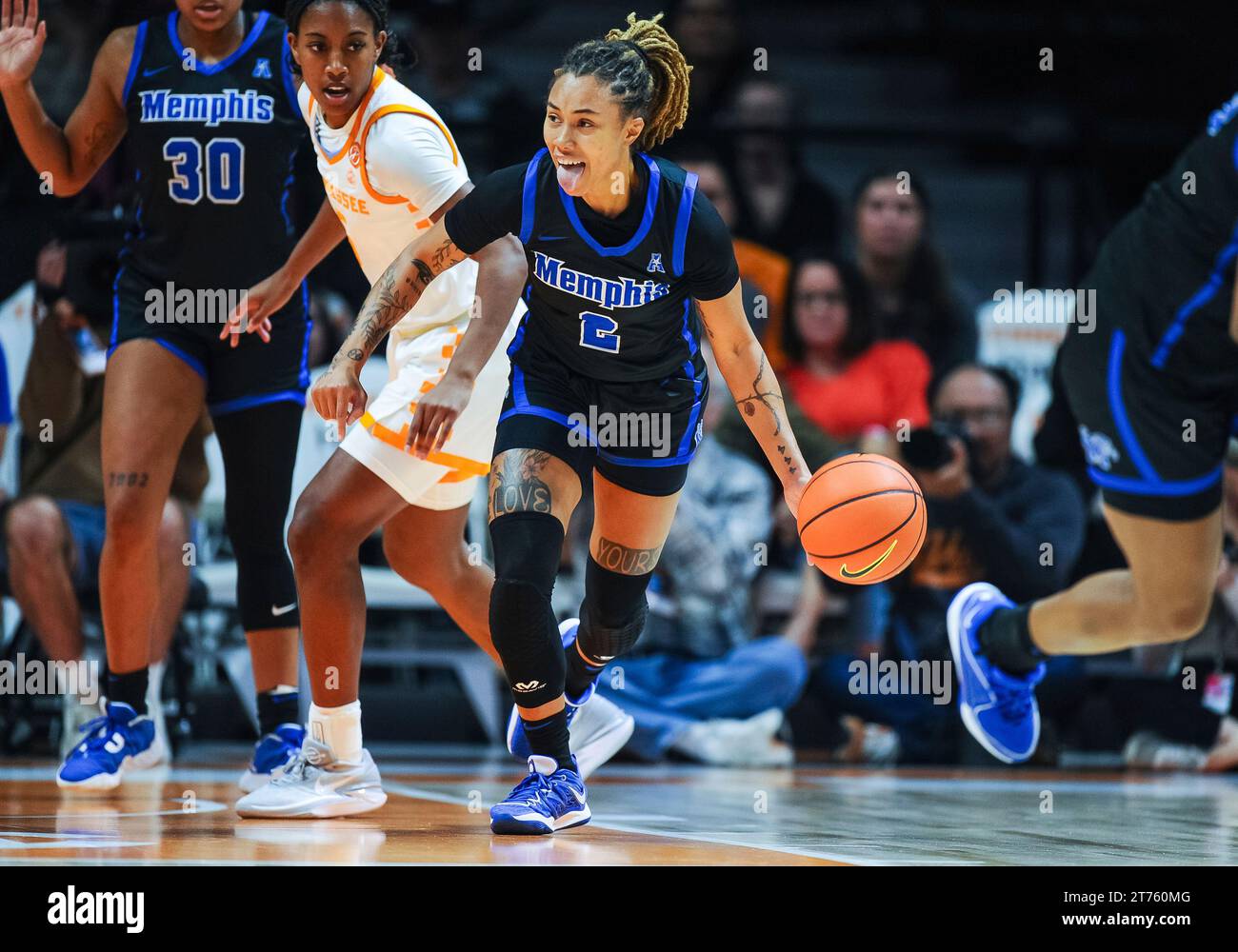 KNOXVILLE, TN - NOVEMBER 13: Memphis Tigers guard Madison Griggs (2 ...