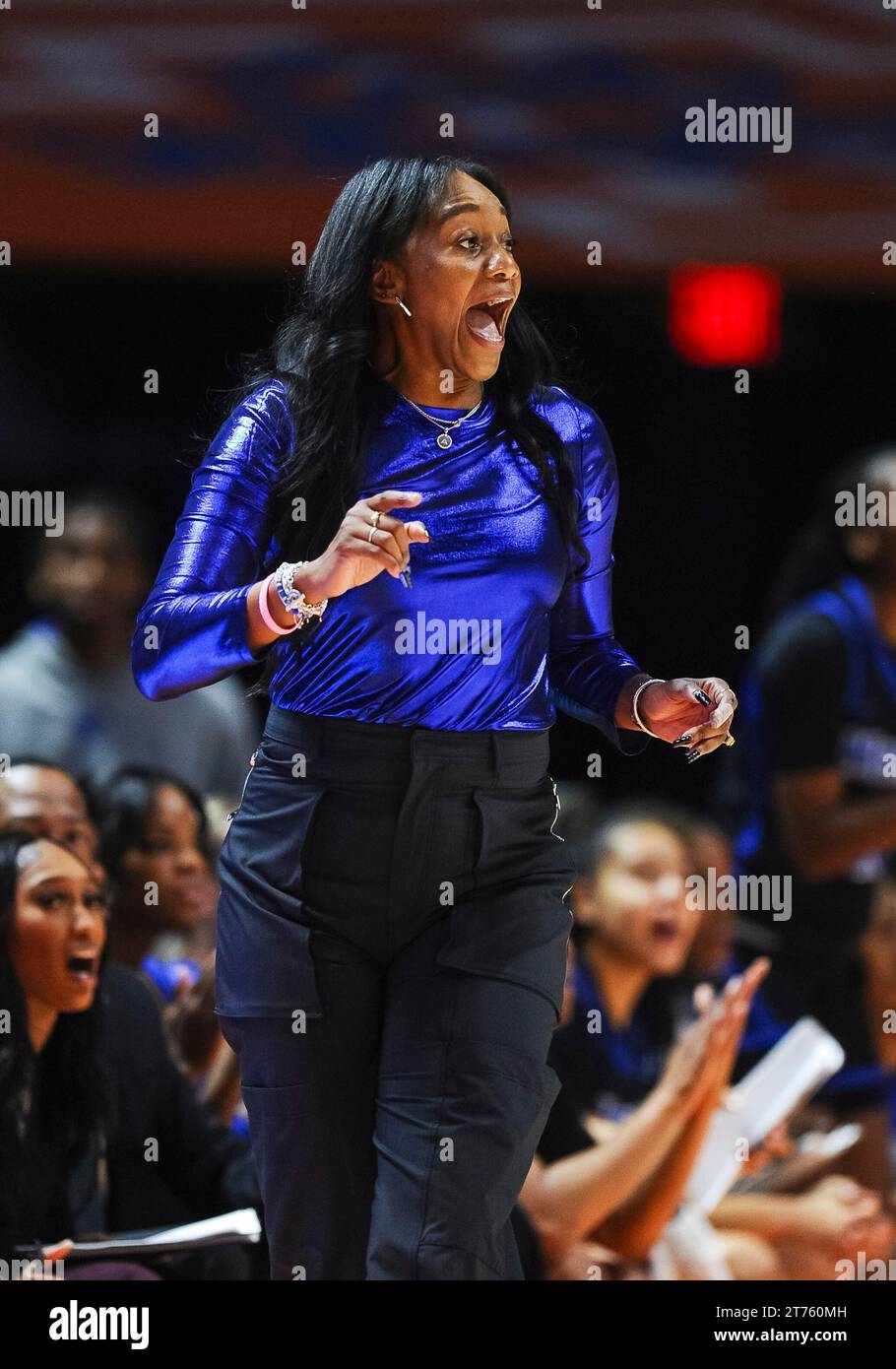 KNOXVILLE, TN - NOVEMBER 13: Memphis Tigers head coach Alex Simmons ...