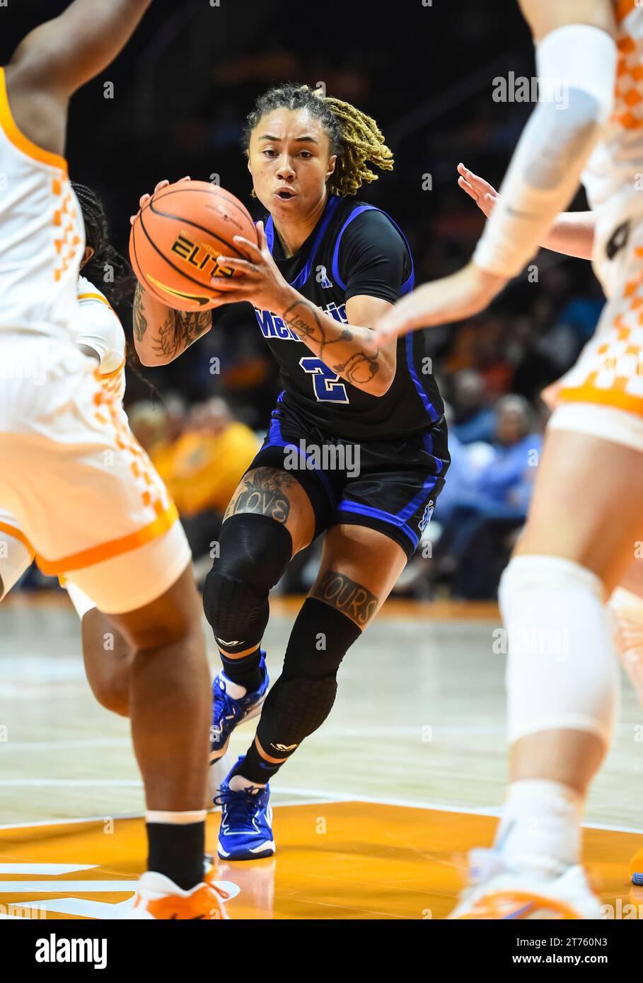 KNOXVILLE, TN - NOVEMBER 13: Memphis Tigers guard Madison Griggs (2 ...
