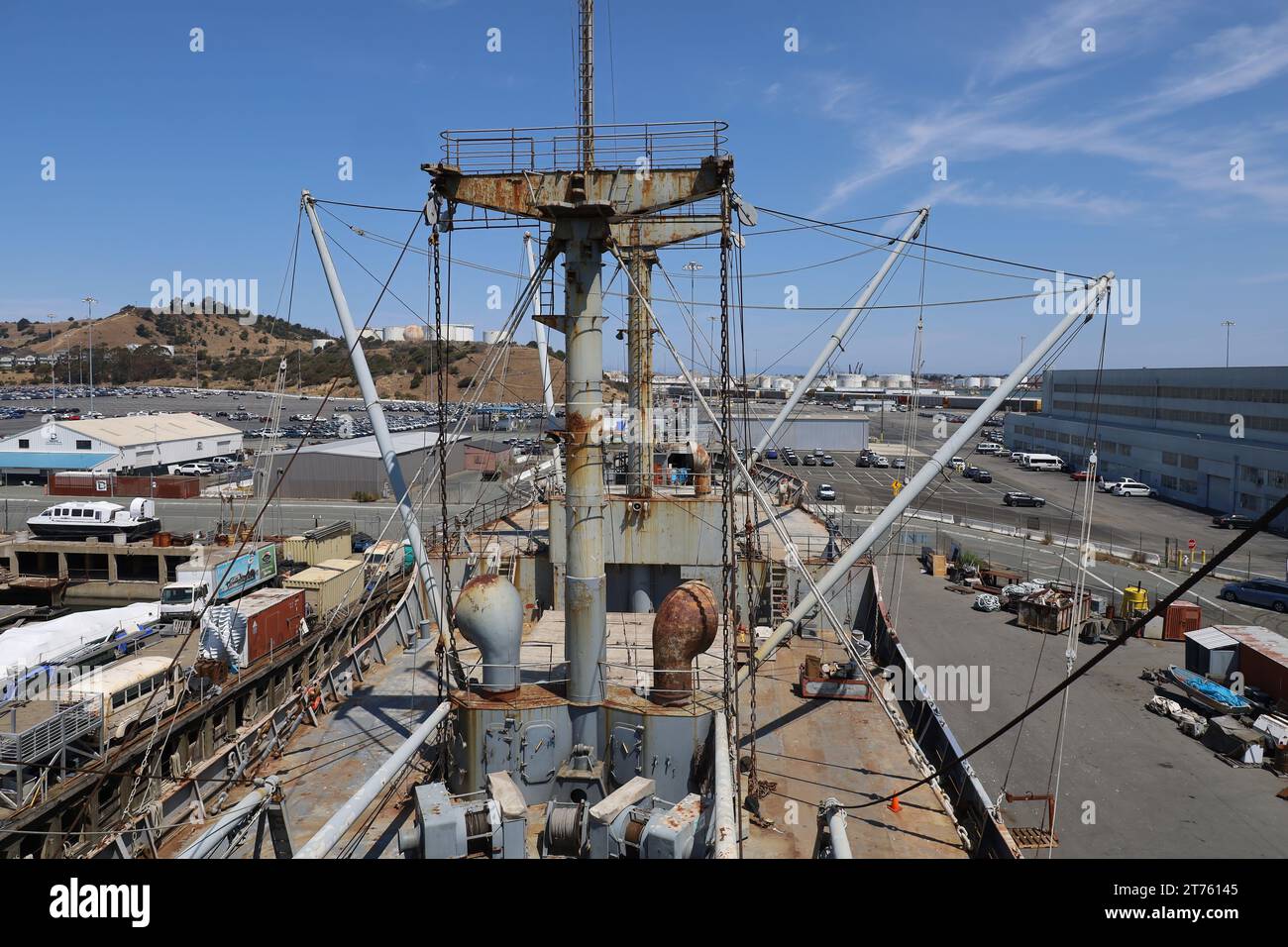 USS Red oak victory in Richmond California Stock Photo - Alamy