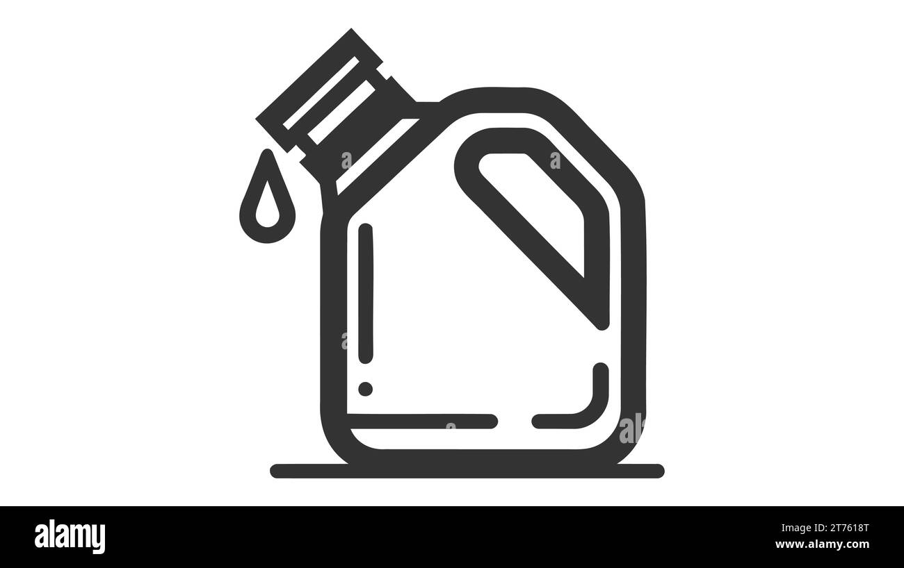 Oil canister icon. Simple illustration of oil canister vector icon for ...
