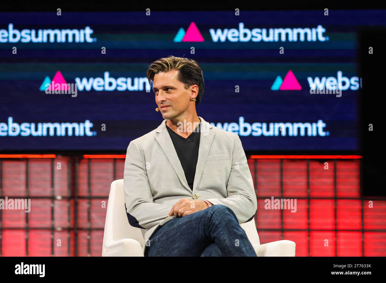 Lisbon, Portugal. 13th Nov, 2023. Vasco Pedro - Co-founder & CEO, at ...